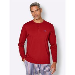 WITT Herren Schlafanzug-Shirt, kirsche, Gr&ouml;&szlig;e 48/50