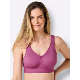 w&auml;schepur w&auml;schepur Damen Komfort-BH ohne B&uuml;gel, marine + erika, Gr&ouml;&szlig;e 80B