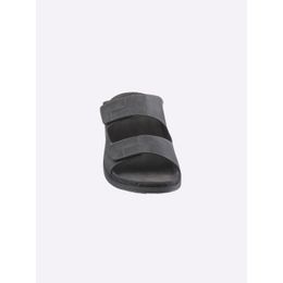 Franken Schuhe Herren Pantolette mit gepolstertem Fu&szlig;bett, schwarz, Gr&ouml;&szlig;e 45