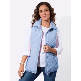 WITT Damen Steppweste in Microfaser-Qualit&auml;t, eisblau, Gr&ouml;&szlig;e 44