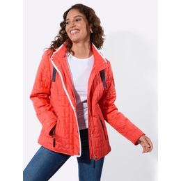 WITT Damen Steppjacke mit Rei&szlig;verschluss-Taschen, grapefruit, Gr&ouml;&szlig;e 36