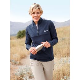 Catamaran Sports Damen Sweatshirt mit Troyerkragen, marine, Gr&ouml;&szlig;e 36/38
