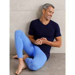 w&auml;schepur men Herren Hose lang, marine + himmelblau, Gr&ouml;&szlig;e 7