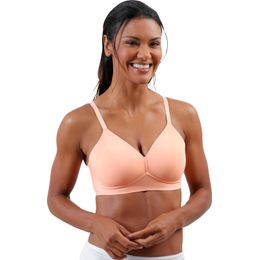 Naturana Damen T-Shirt-BH ohne B&uuml;gel apricot Gr&ouml;&szlig;e 75C