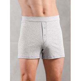 w&auml;schepur men Herren Boxershorts, hellgrau-geringelt, Gr&ouml;&szlig;e 9