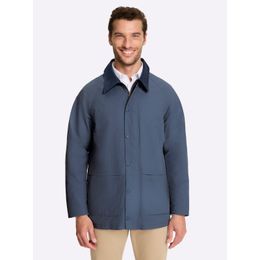 Marco Donati Herren Jacke mit Flanell-Karofutter, rauchblau, Gr&ouml;&szlig;e 48