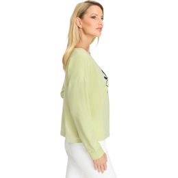 Heine Witt Damen Sweatshirt mit Schriftzug, pistazie, Gr&ouml;&szlig;e 44