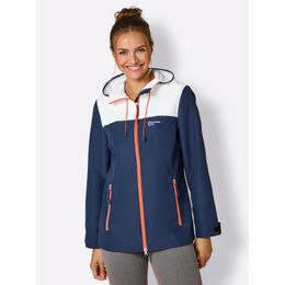 Catamaran Sports Damen Funktionsjacke , wind- und wasserabweisend, dunkelblau-wei&szlig;, Gr&ouml;&szlig;e 50