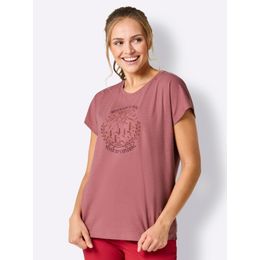 Catamaran Sports Damen Freizeitshirt mit &uuml;berschnittenen Schultern, violett-meliert, Gr&ouml;&szlig;e 36/38