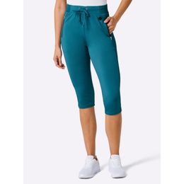 Catamaran Sports Damen Caprileggings mit Teil-Dehnbund, aquapetrol, Gr&ouml;&szlig;e 52/54