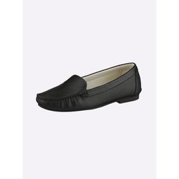 airsoft comfort+ Damen Slipper in Mokassin-Machart, schwarz, Gr&ouml;&szlig;e 39