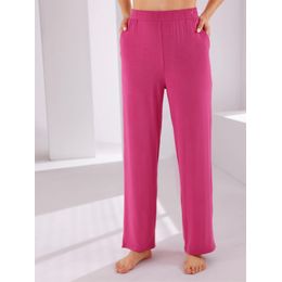 feel good Damen Hosen, schwarz + fuchsia, Gr&ouml;&szlig;e 52/54