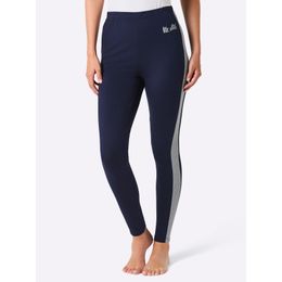 feel good Damen Leggings, marine-steingrau, Gr&ouml;&szlig;e 52/54