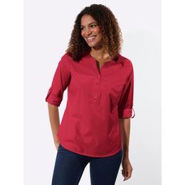 WITT Damen Tunika mit Kellerfalte hinten, rot, Gr&ouml;&szlig;e 44