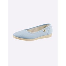 WITT Damen Slipper mit gepolsterter Innensohle, hellblau, Gr&ouml;&szlig;e 36
