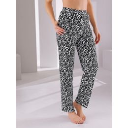 feel good Damen Hose, schwarz-wei&szlig;, Gr&ouml;&szlig;e 44/46