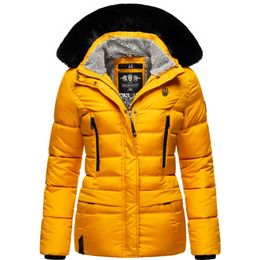 Marikoo Winterjacke 'Loveleen' Damen Gr&ouml;&szlig;e XXL gelb / schwarz