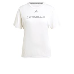 adidas Performance Funktionsshirt 'Les Mills' Damen Gr&ouml;&szlig;e XL/XXL grau / wei&szlig;