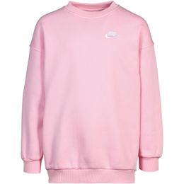 Nike Club Fleece Sweatshirt M&auml;dchen - rosa - Gr. 158/164 - Baumwolle/Polyester