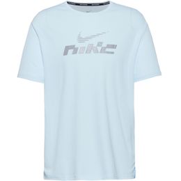 Nike Miler Funktionsshirt Herren - blau - Gr. M - Polyester