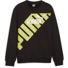 Puma Power Sweatshirt Jungen - schwarz - Gr. 152 - Baumwolle/Polyester