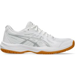 asics Upcourt 6 Hallenschuhe Damen - wei&szlig; - Gr. 39 1/2 - Lederimitat