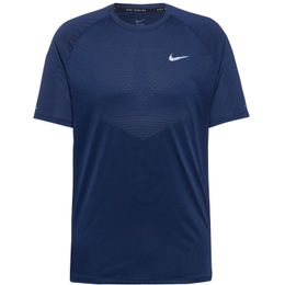 Nike Dfadv Stride Funktionsshirt Herren - blau - Gr. S - Polyester