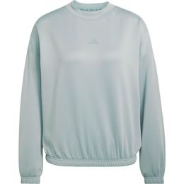 Adidas Motion Sweatshirt Damen - gr&uuml;n - Gr. S - Polyester/Baumwolle/Elastan