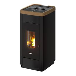 FreePoint Pelletofen 'Life 9' Stahl dark gold 2,5 - 8,5 kW