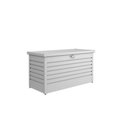 BioHort Aufbewahrungsbox 'FreizeitBox 130' silber metallic 134 x 62 x 71 cm
