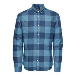 Only & Sons Only & Sons Hemd Herren Gr&ouml;&szlig;e XS blau / rauchblau
