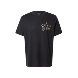 Calvin Klein Jeans T-Shirt Herren Gr&ouml;&szlig;e XXL gold / schwarz