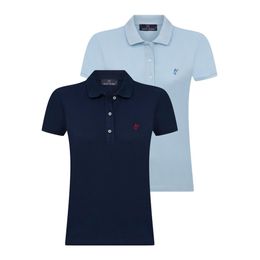 Jacey Quinn 2-PACK &ndash; Poloshirts mit kurzen &Auml;rmeln Herren Gr&ouml;&szlig;e S blau / navy