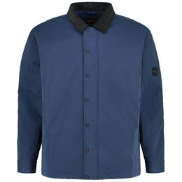 Gro&szlig;e Gr&ouml;&szlig;en BOSS Hemdjacke mit Cordkragen Farbe mittelblau Gr&ouml;&szlig;e: 6XL