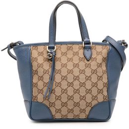 Gucci Hobo Bags - Small GG Canvas Bree Satchel - Gr. unisize - in Braun - f&uuml;r Damen