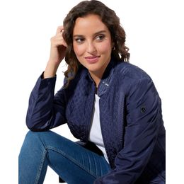 WITT Damen Steppjacke mit verdeckten Rei&szlig;verschluss-Taschen, marine, Gr&ouml;&szlig;e 48