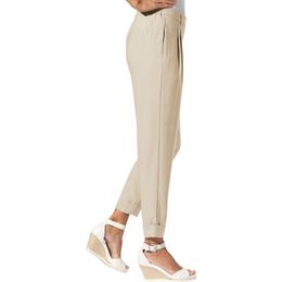 WITT Damen Bundfaltenhose mit fixiertem Saum, sand, Gr&ouml;&szlig;e 36