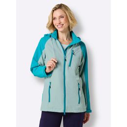 Catamaran Sports Damen Funktionsjacke mit 1 Rei&szlig;verschluss-Innentasche, kalkmint-t&uuml;rkis, Gr&ouml;&szlig;e 46