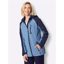 Catamaran Sports Damen Funktionsjacke mit 1 Rei&szlig;verschluss-Innentasche, mittelblau-marine, Gr&ouml;&szlig;e 38