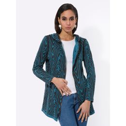 WITT Damen Shirtjacke mit Wendefunktion, topas-graphit-gemustert, Gr&ouml;&szlig;e 36
