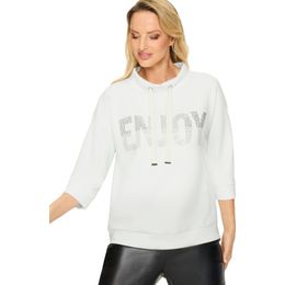 Heine Witt Damen Sweatshirt, ecru, Gr&ouml;&szlig;e 46