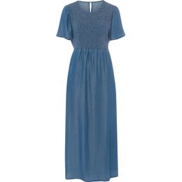 Heine Witt Damen Sommerkleid mit Seitentaschen, jeansblau, Gr&ouml;&szlig;e 34