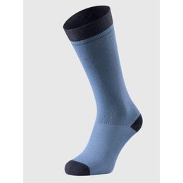 w&auml;schepur w&auml;schepur Damen Kompressionskniestrumpf, jeansblau, Gr&ouml;&szlig;e 35-38