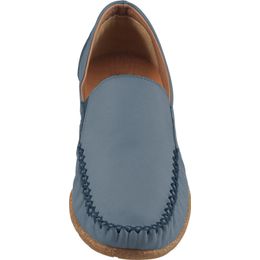 Loretta Damen Slipper mit Gummizug, taubenblau, Gr&ouml;&szlig;e 36