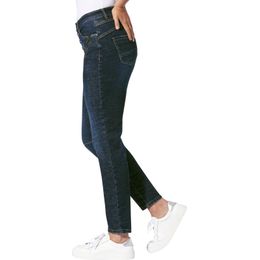 Heine Witt Damen Jeans mit Teilungsn&auml;hten, dark blue, Gr&ouml;&szlig;e 36