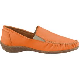 Loretta Damen Slipper mit Gummizug, orange, Gr&ouml;&szlig;e 40