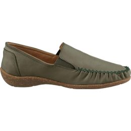 Loretta Damen Slipper mit Gummizug, schilf, Gr&ouml;&szlig;e 37