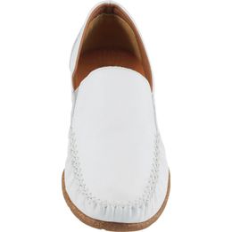 Loretta Damen Slipper mit Gummizug, wei&szlig;, Gr&ouml;&szlig;e 40