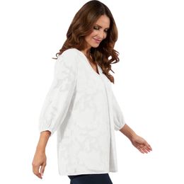 WITT Damen Longbluse, ecru, Gr&ouml;&szlig;e 36