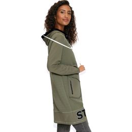 Heine Witt Damen Shirtjacke mit 2-Wege-Zipper, khaki, Gr&ouml;&szlig;e 42